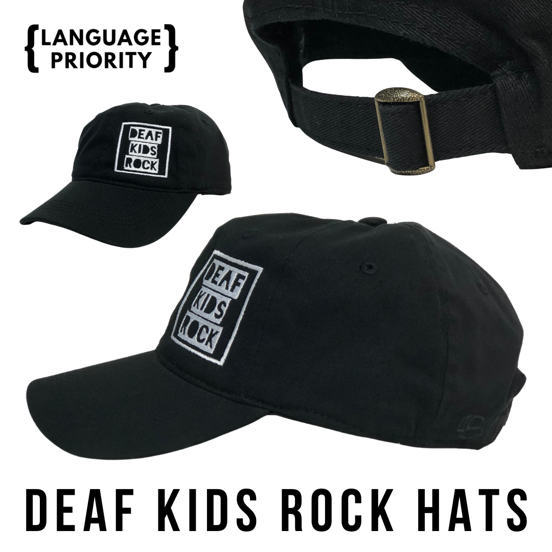 Deaf Kids Rock Hats (Adult & Youth) – Language Priority