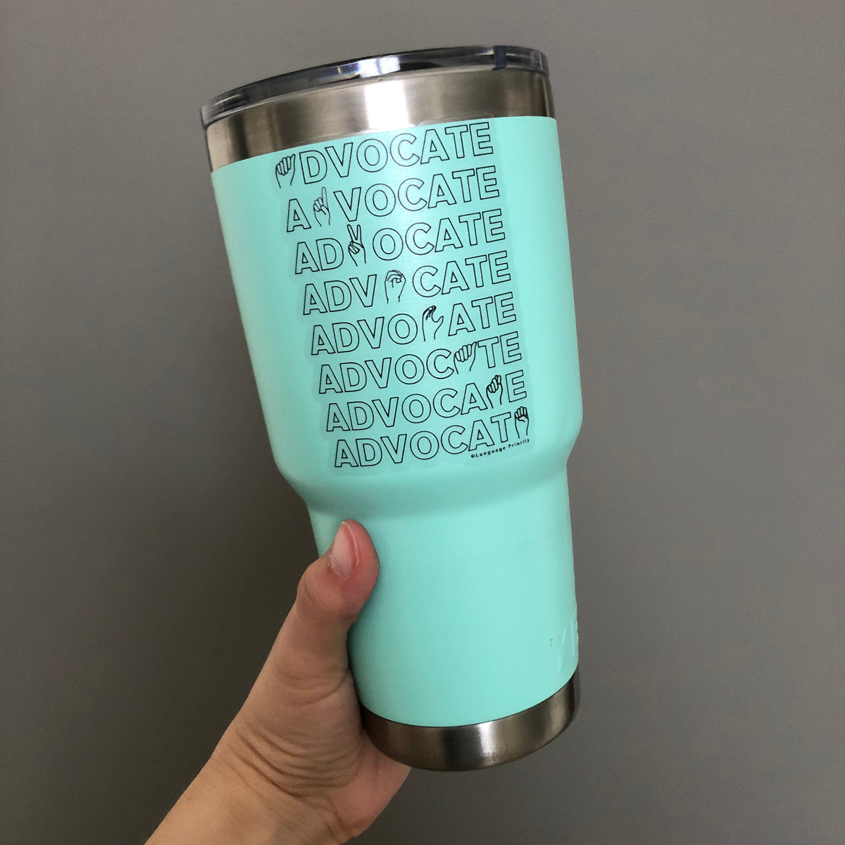 ADVOCATE Sticker (Clear) – Language Priority