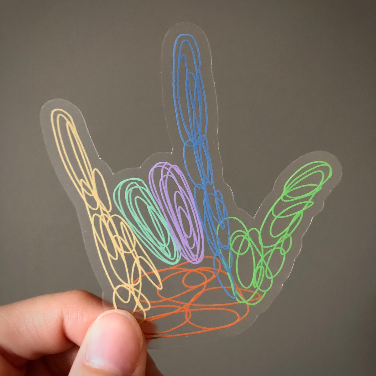 ILY Sticker (Clear) – Language Priority